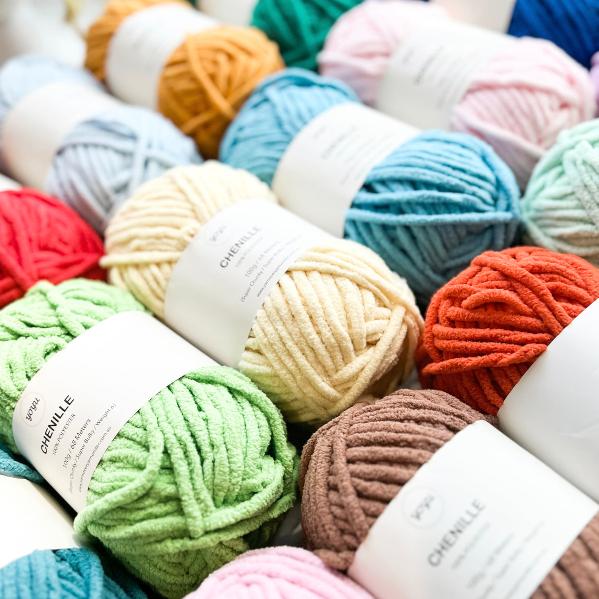 Chenille (100g) – Yarn Over Yarn Under